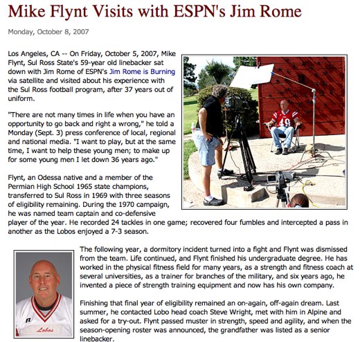 The Senior (Mike Flynt) | Team Eagles